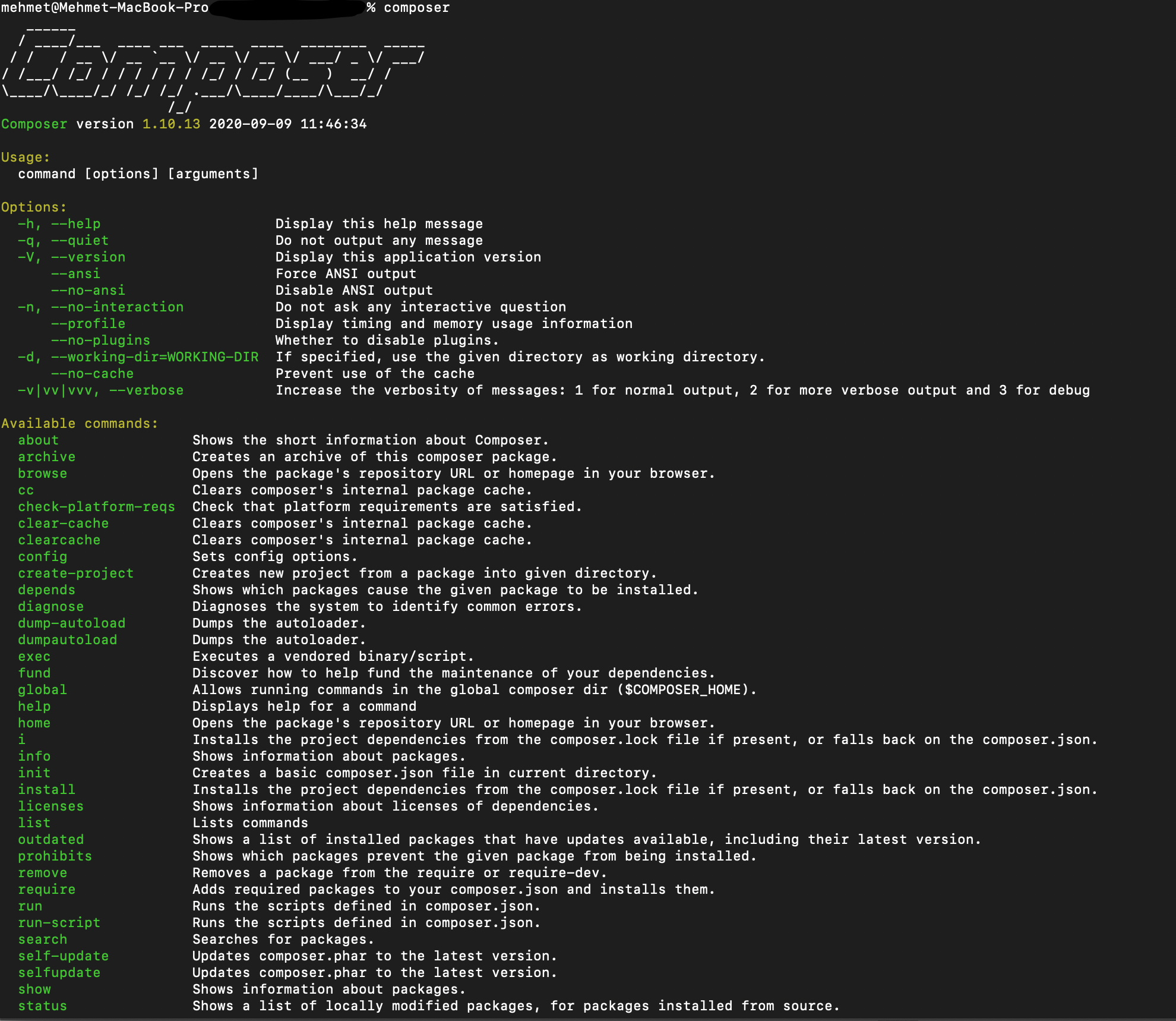 Linux Ve Macos üzerinde Composer Kurulumu Mhmt Cn